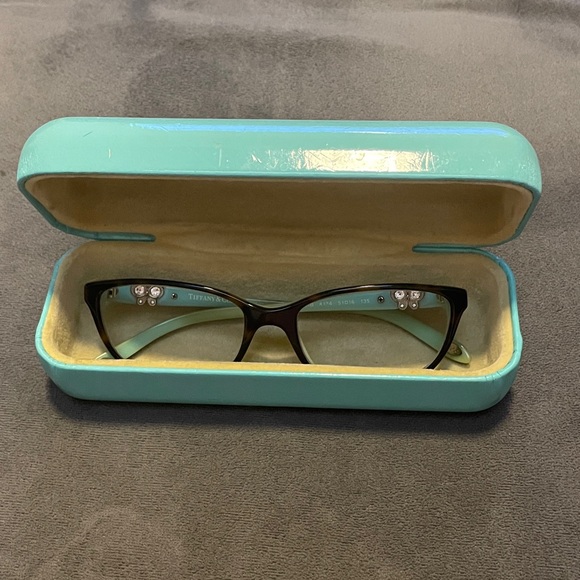 Tiffany & Co. | Accessories | Tiffany Co Black Glasses With Turquoise ...